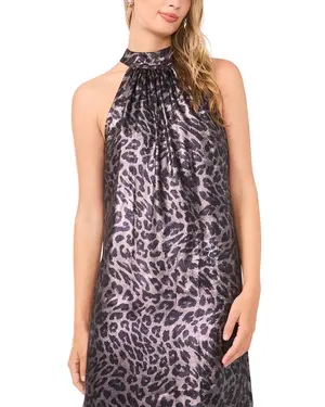 Vince Camuto Halter High Neck Maxi Dress