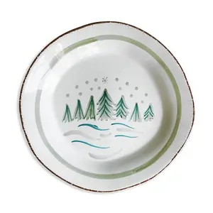 LA GABBIANELLA Cortina Serving Platter, Winter Trees - No Color