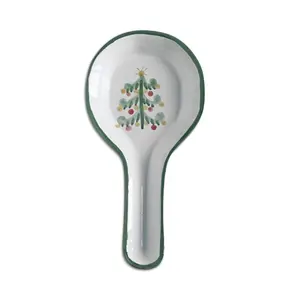 LA GABBIANELLA Magia Spoon Rest, Green Tree - No Color