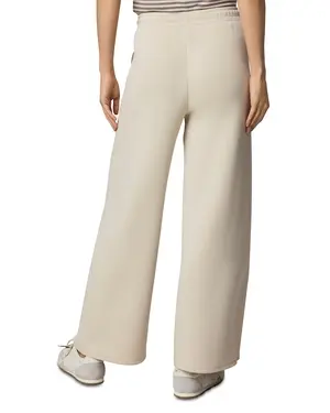 Splendid Scubasoft Wide Leg Pants - Pale Oak Heather