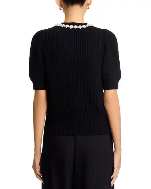 Elie Tahari Ella Cable Knit Cardigan