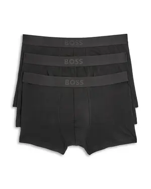 BOSS One Boxer Trunks, Pack Of 3 - Black