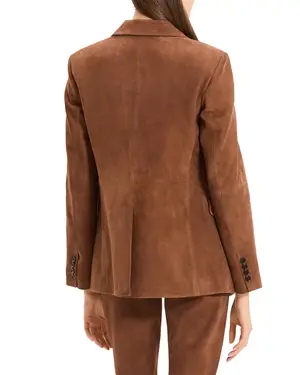 Theory Reece Leather Blazer