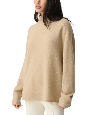 Theory Astor Turtleneck Sweater - Beige