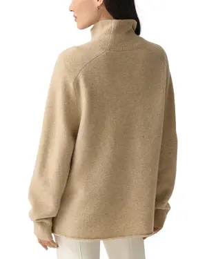Theory Astor Turtleneck Sweater - Beige
