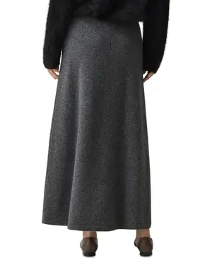 Theory Astor Soft Maxi Skirt - Charcoal