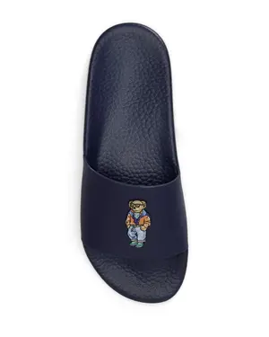 Ralph Lauren Slides - Navy Bear