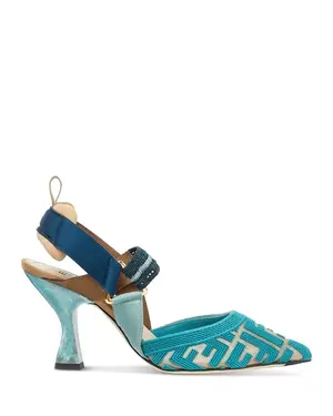 Fendi Colibri Ff High Heel Slingbacks