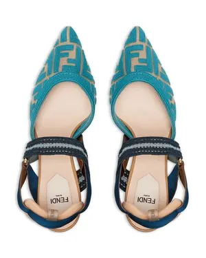 Fendi Colibri Ff High Heel Slingbacks