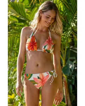 La Blanca Jungle Blossoms Hipster Bikini Bottom - Multi
