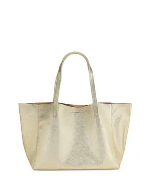 Kurt Geiger Violet Large Metallic Tote - Gold