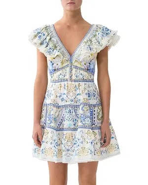 Camilla Ruffled Tiered Dress