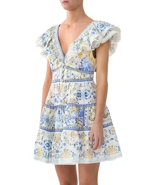 Camilla Ruffled Tiered Dress