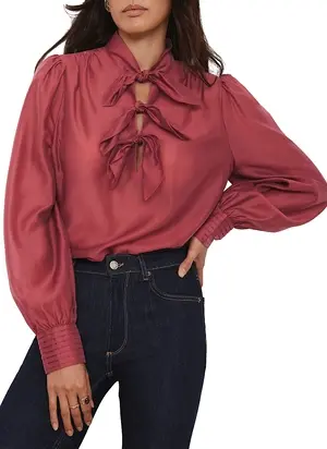 Bow Neck Blouses