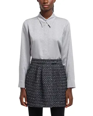 Emporio Armani Chevron Print Shirt