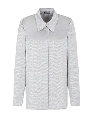 Emporio Armani Chevron Print Shirt