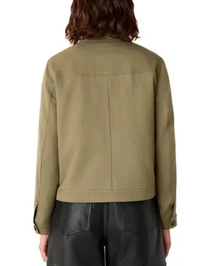 Whistles Mia Four Pocket Button Jacket - Khaki