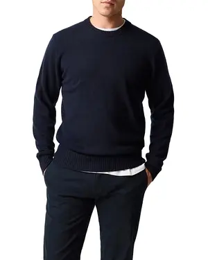 Rodd & Gunn Stewart Island Wool & Cashmere Crewneck Sweater - Midnight