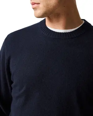 Rodd & Gunn Stewart Island Wool & Cashmere Crewneck Sweater - Midnight