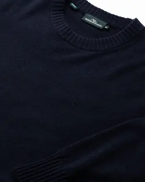 Rodd & Gunn Stewart Island Wool & Cashmere Crewneck Sweater - Midnight