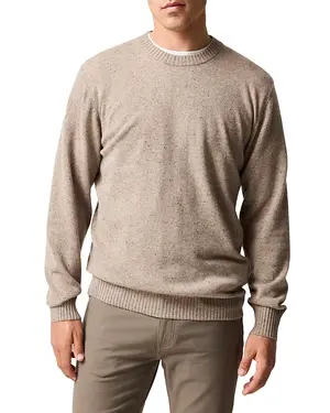Rodd & Gunn Stewart Island Wool & Cashmere Crewneck Sweater - Sand