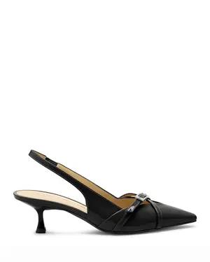 STUART WEITZMAN Georgie 50 Slingback Pumps - Black
