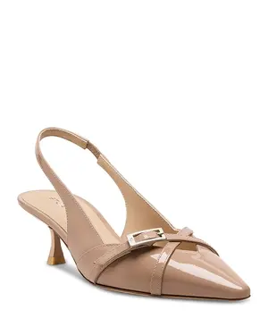 STUART WEITZMAN Georgie 50 Slingback Pumps - Fawn