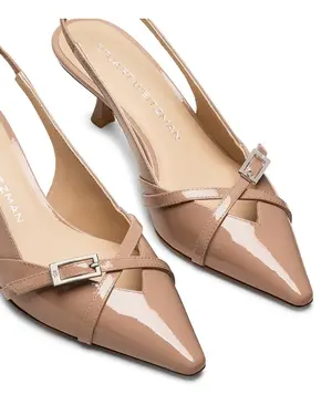 STUART WEITZMAN Georgie 50 Slingback Pumps - Fawn