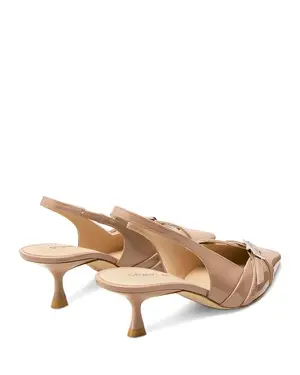 STUART WEITZMAN Georgie 50 Slingback Pumps - Fawn