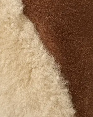 Strathberry Charlotte Midi Suede & Shearling Shoulder Bag
