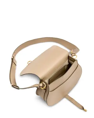 Chloé Marcie Leather Saddle Bag - Boyish Brown