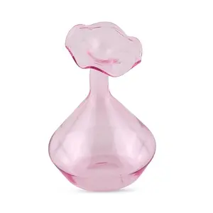 TIZO Glass Angled Neck Vase Pink