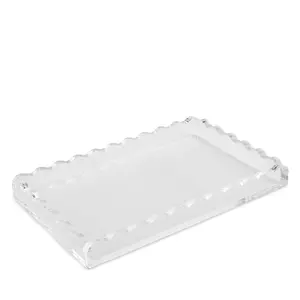 TIZO Lucite Tray Clear Wave Design, 12 X 16 - No Color