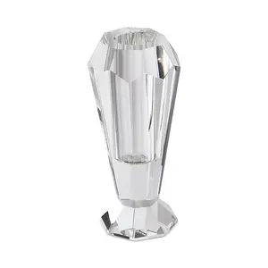 TIZO Crystal Glass Bud Vase With Clear Base - No Color
