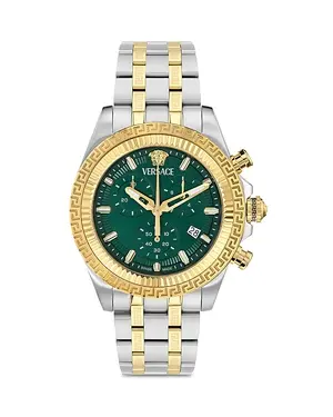 Versace Fornax Chronograph, 43mm - Two Tone