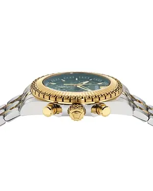 Versace Fornax Chronograph, 43mm - Two Tone