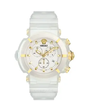 Versace Chronograph Watch, 45mm - White/white