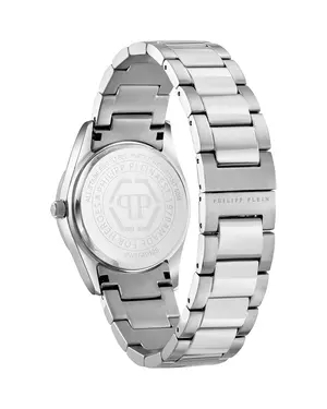 Philipp Plein Icon Chain Crystal Watch 36mm - Pink/silver