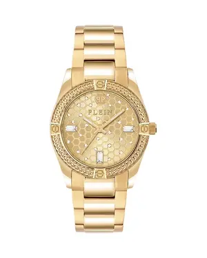 Philipp Plein Icon Chain Watch, 36mm - Gold/gold