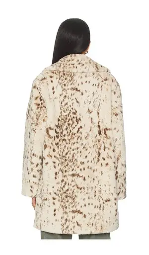 LAMARQUE Linnea Faux Fur Coat - Beige