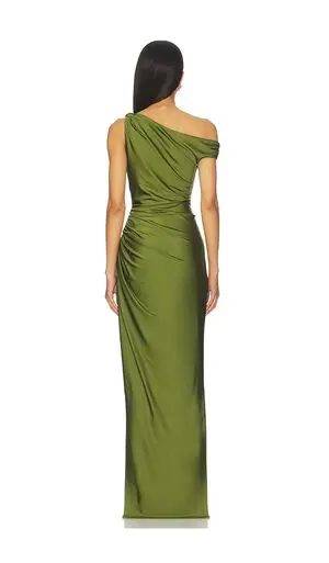 Nbd Asymmetrical Neckline Maxi Dress
