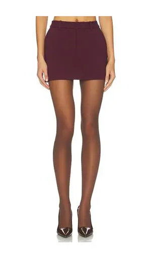 SEROYA Lillith Mini Skirt - Wine