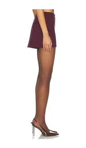 SEROYA Lillith Mini Skirt - Wine