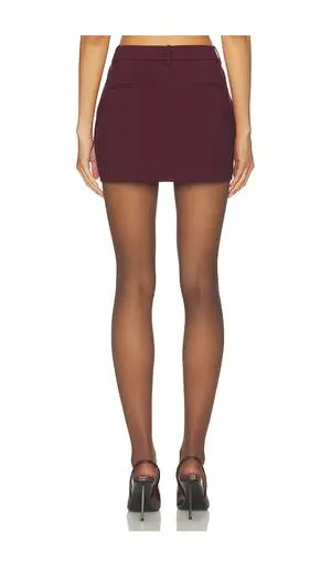 SEROYA Lillith Mini Skirt - Wine