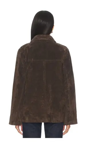 WeWoreWhat X Premium Suede Button Front Jacket
