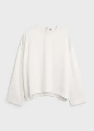 TOTEME Boxy Satin Top - White