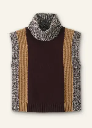 ME+EM Relaxed Color Block Vest With Snood