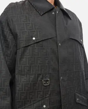 Fendi Blouson With Logo - Grey