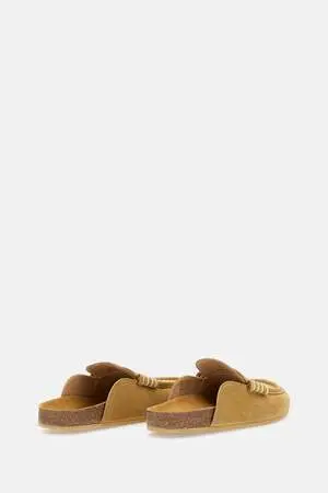 JW Anderson Stitch Suede Mules - Giallo