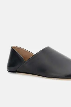 JW Anderson Nappa Leather Slide Sandal - Nero